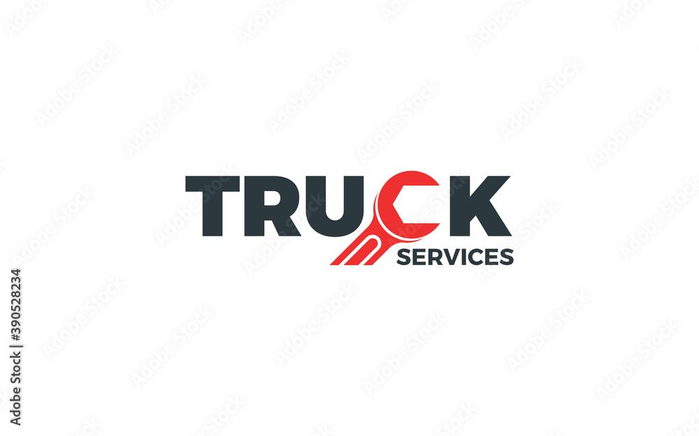 Word mark logo icon formed a wrench in the letter C Stock Vector ...