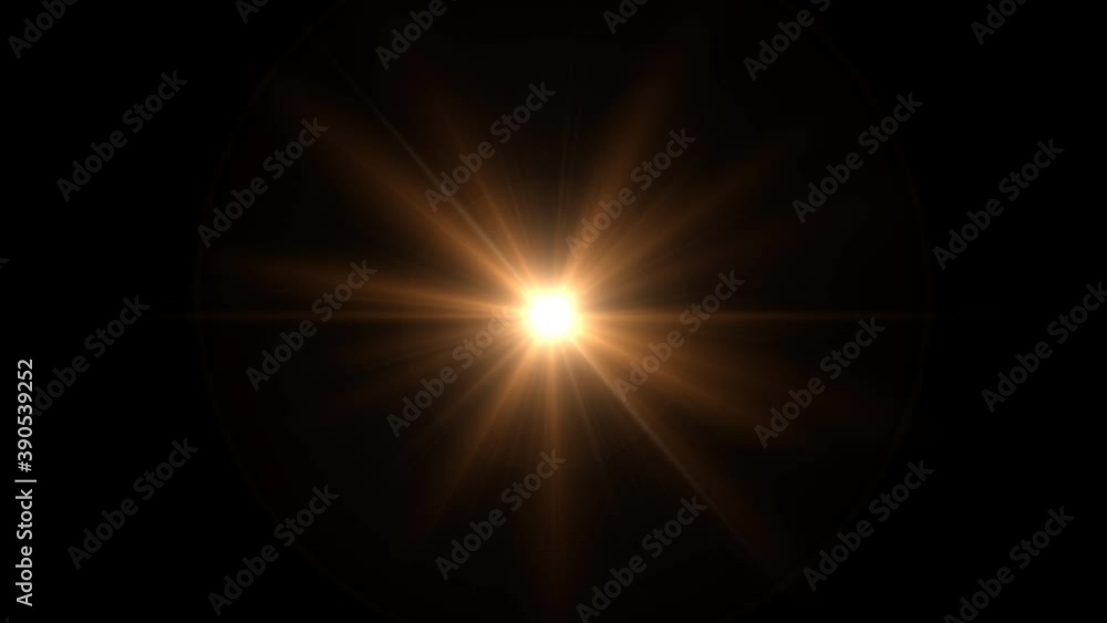 sun light lens flares art animation background Stock Video | Adobe Stock