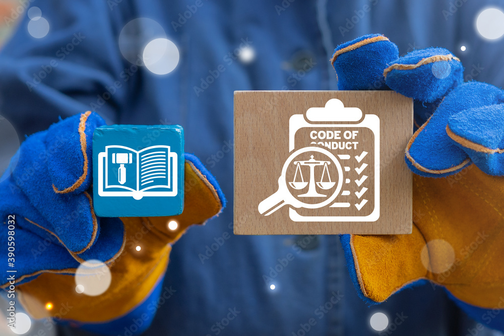 Code of conduct industry concept. Industrial core value and ethics ...