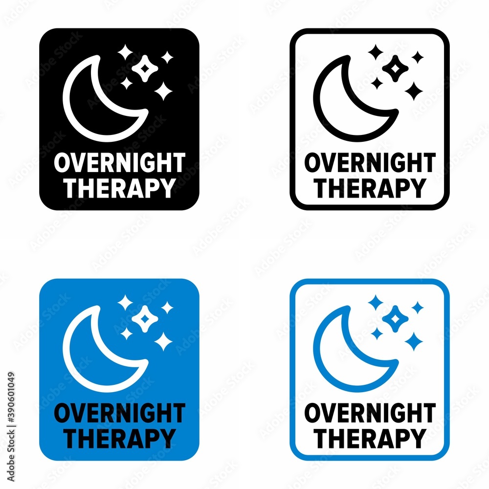 "Overnight therapy" good and comfort sleeping and rest process ...