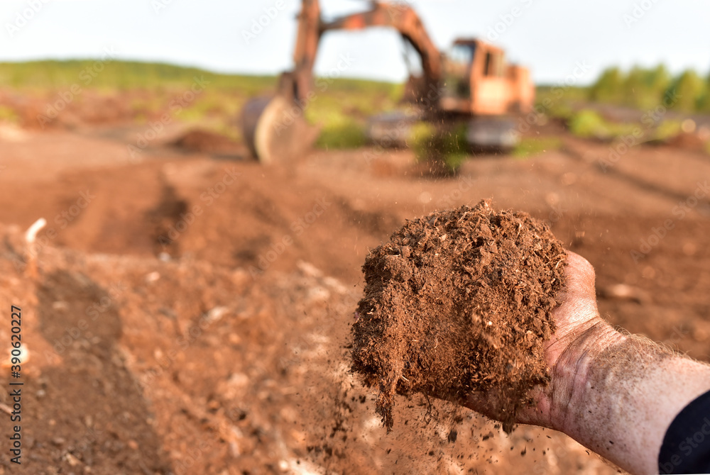 Peat Moss background. Peat moss industry harvests and ships millions of ...