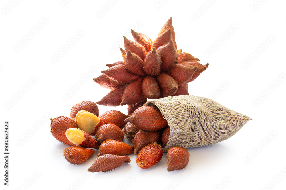 Salak (Salacca zalacca) or Snake fruit is a species of palm tree native ...