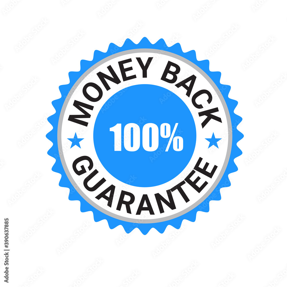 Satisfaction guarantee 100% logo, Money back guarantee, Customer ...