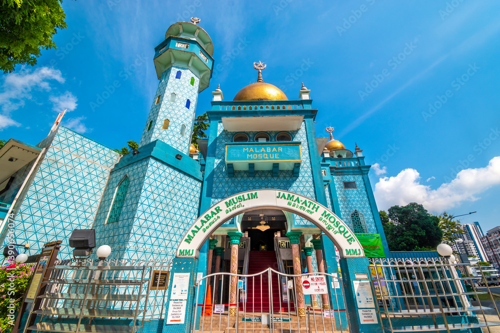 Singapore - July 31, 2019: Masjid Malabar or Malabar Muslim Jama-Ath ...