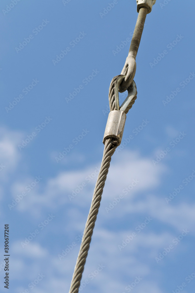Wire rope end termination Stock Photo | Adobe Stock