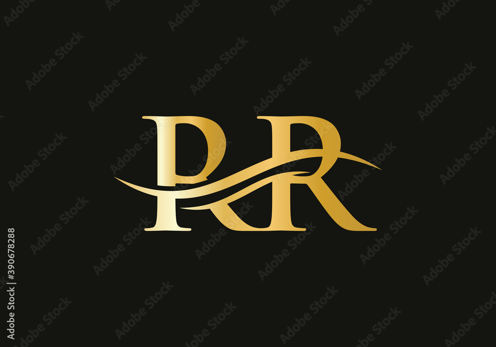 RR Modern creative unique elegant minimal. RR initial based letter icon ...