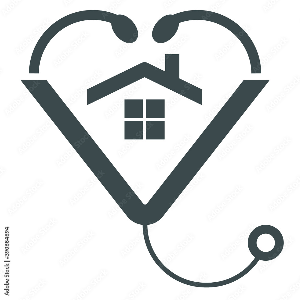 Vector graphics . Doctor at home. family doctor Stock Vector | Adobe Stock