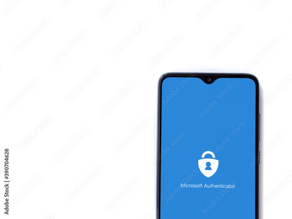 Lod, Israel - July 8, 2020: Microsoft Authenticator app launch screen ...