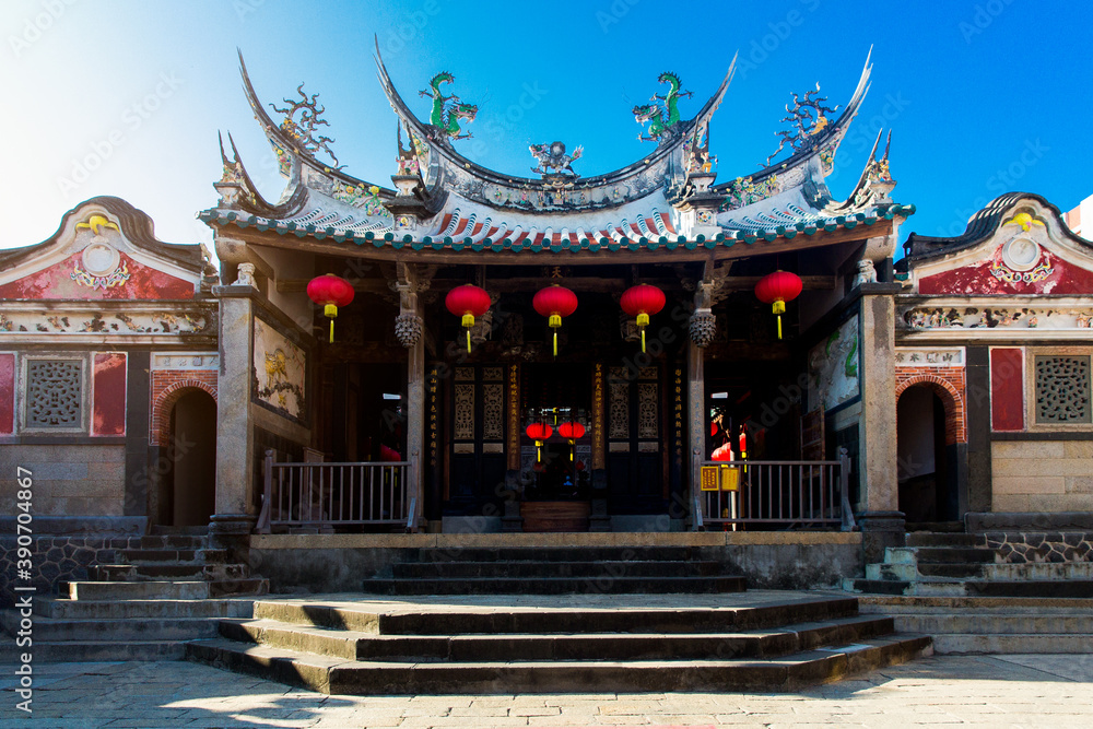 Penghu island (Pescadores) Taiwan October 14, 2019 Colorful Chinese ...