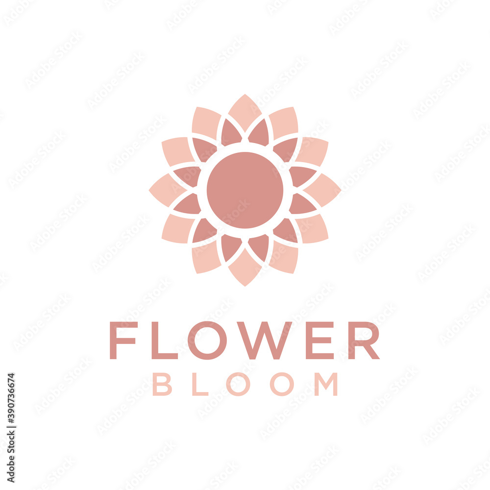 Flower of Life Pattern Logo design inspiration Stock Vector | Adobe Stock
