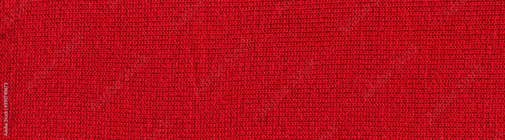 Handmade knitted fabric red wool background texture Stock Photo | Adobe ...