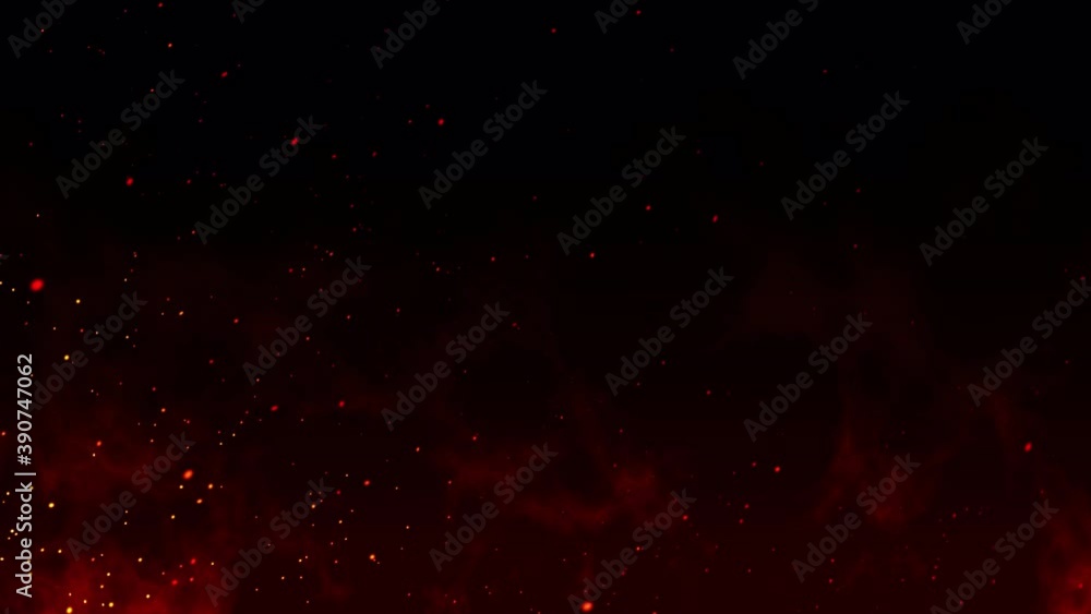 Video „Beautiful burning hot sparks bonfire rising on a dark background ...