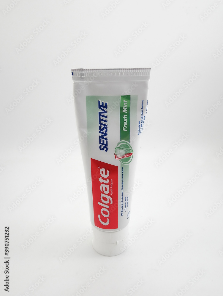 Colgate sensitive fresh mint toothpaste in Manila, Philippines Stock ...