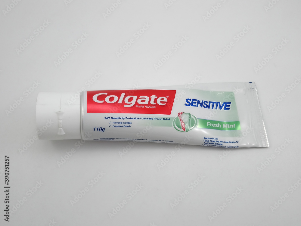 Colgate sensitive fresh mint toothpaste in Manila, Philippines Stock ...