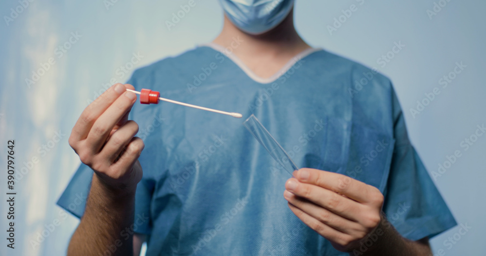 Test rapido tampone covid Stock Photo | Adobe Stock