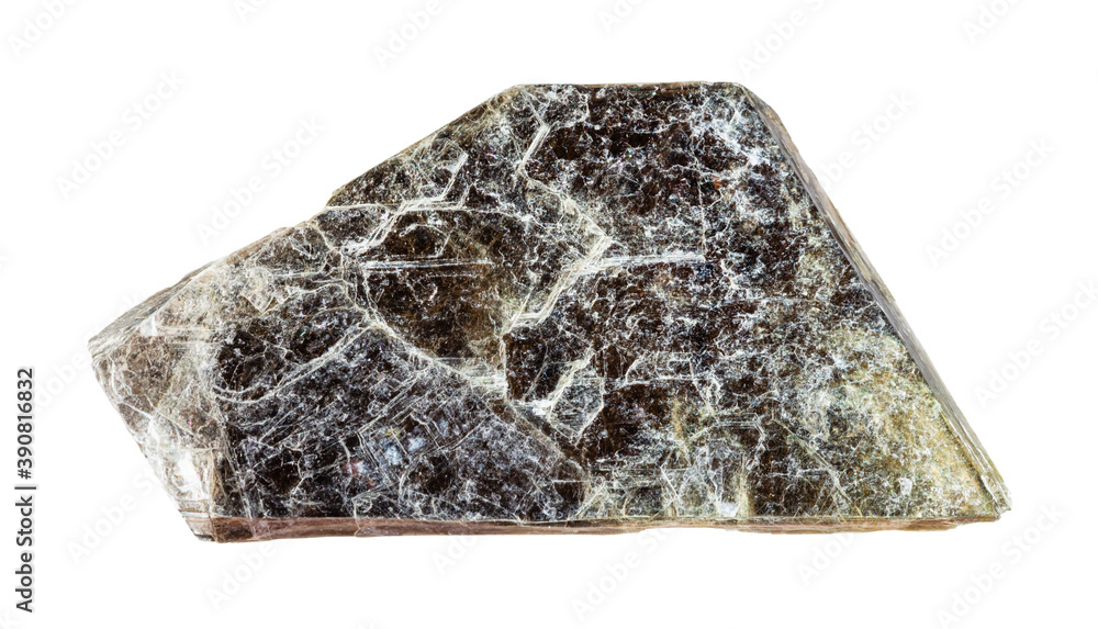 macro photography of sample of natural mineral from geological ...