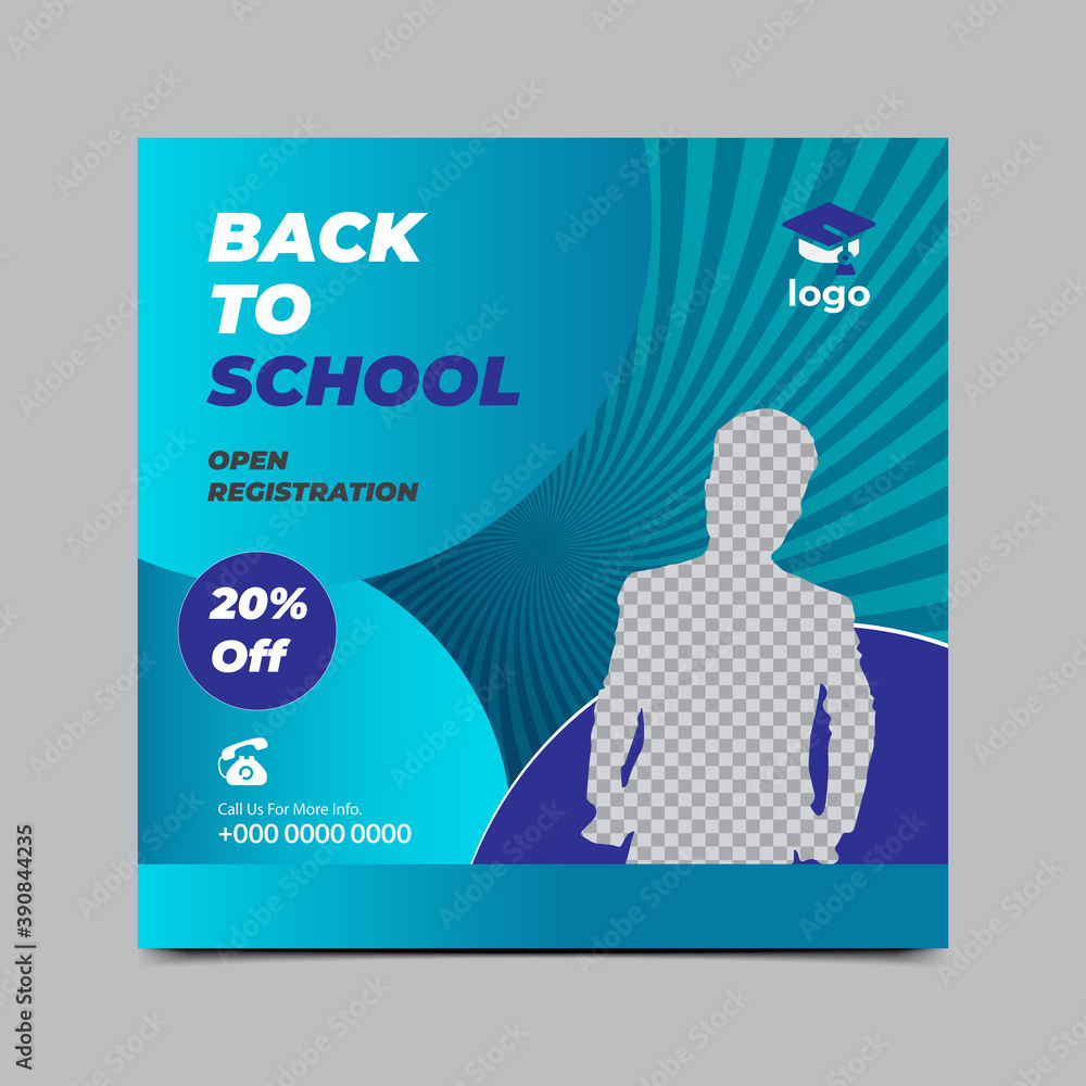 web banner design for back to school, web design, educational banner ...