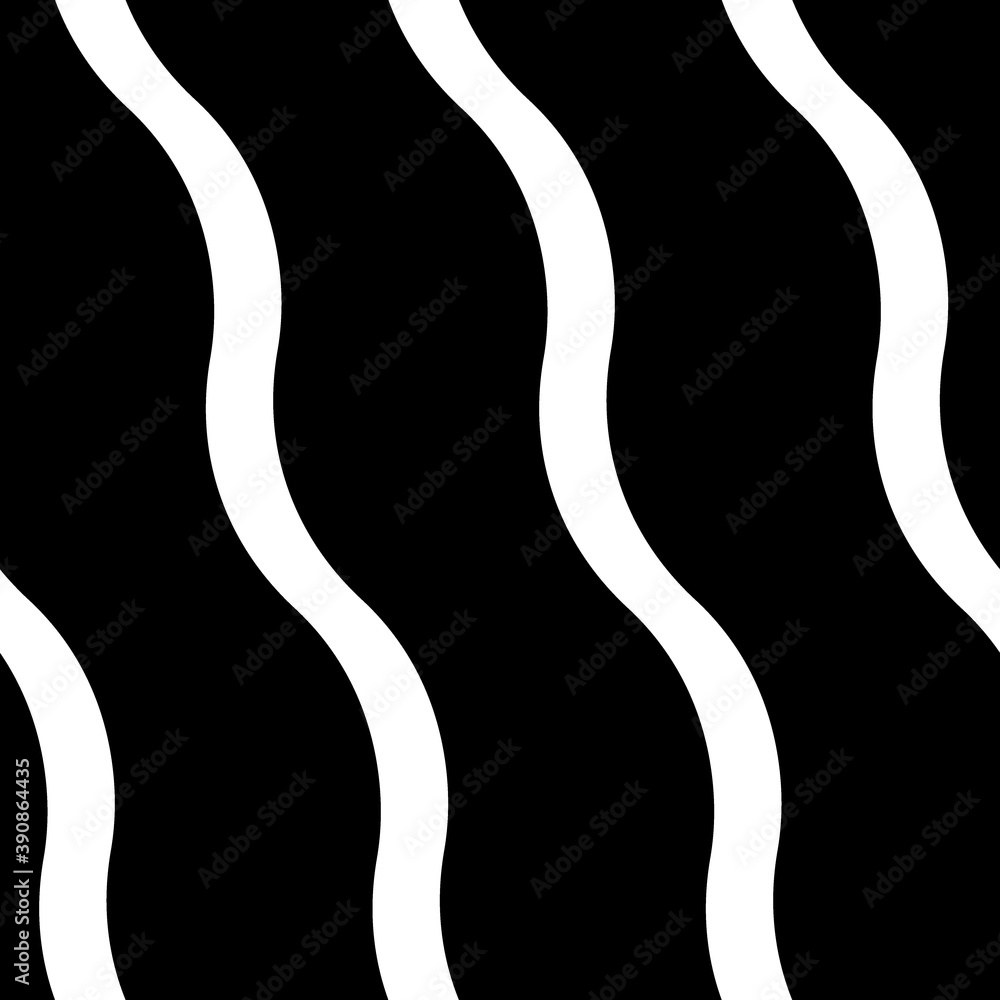 Wavy lines seamless pattern. Angled jagged stripes ornament. Linear ...