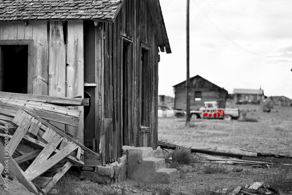 Relics of a typical old west railroad townCisco ghost town, Utah, Usa ...