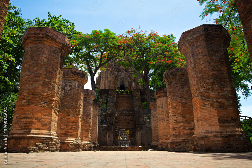 Cham towers Po Nagar, in the city of Nha Trang-the legacy of the state ...