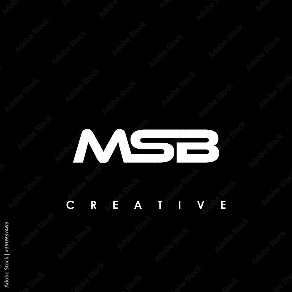 MSB Letter Initial Logo Design Template Vector Illustration Stock ...