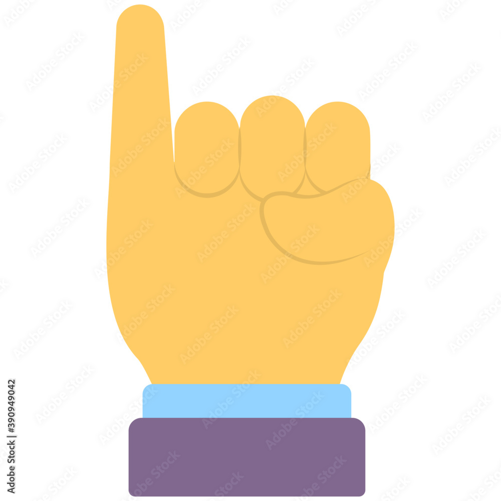 Little finger pointing outwards while all the rest are closed Stock ...