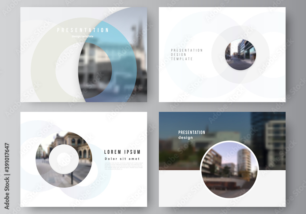 Vector layout of the presentation slides design business templates ...