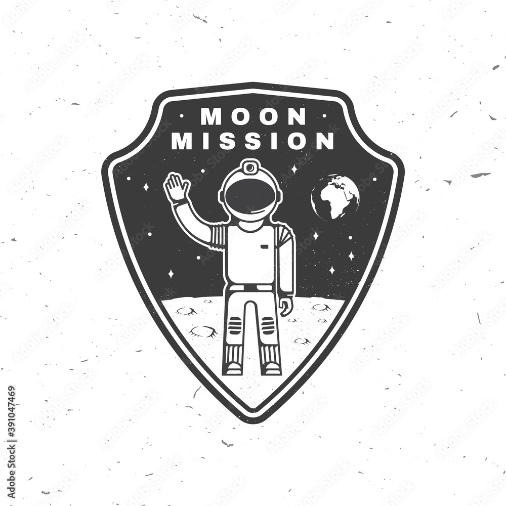 Moon Mission Logo Badge Patch Vector Concept For Shirt Print moon-mission-logo-badge-patch-vector-concept-for-shirt-print