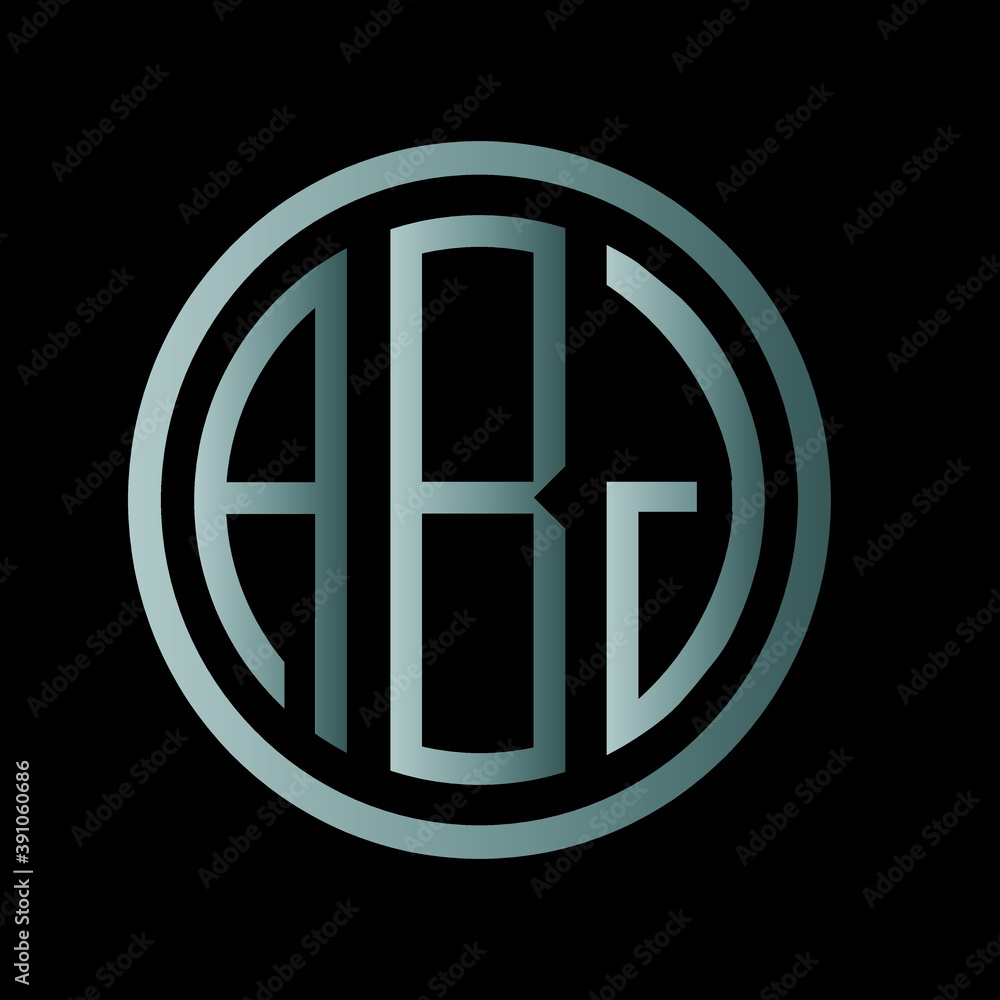 ABJ letter logo design/abJ gradient color logo/ABJ Ellipse 3 letter ...