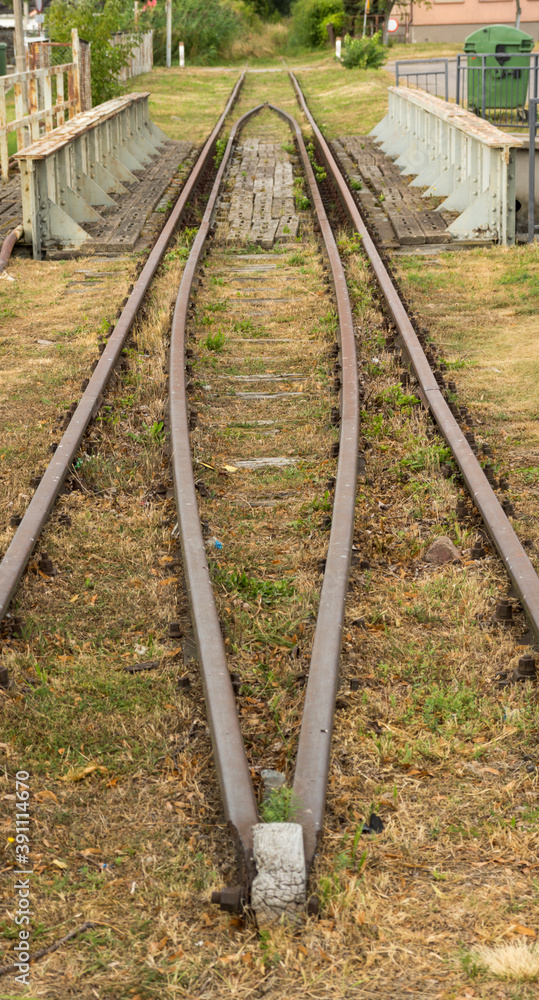 old railroad tracks Stock Photo | Adobe Stock
