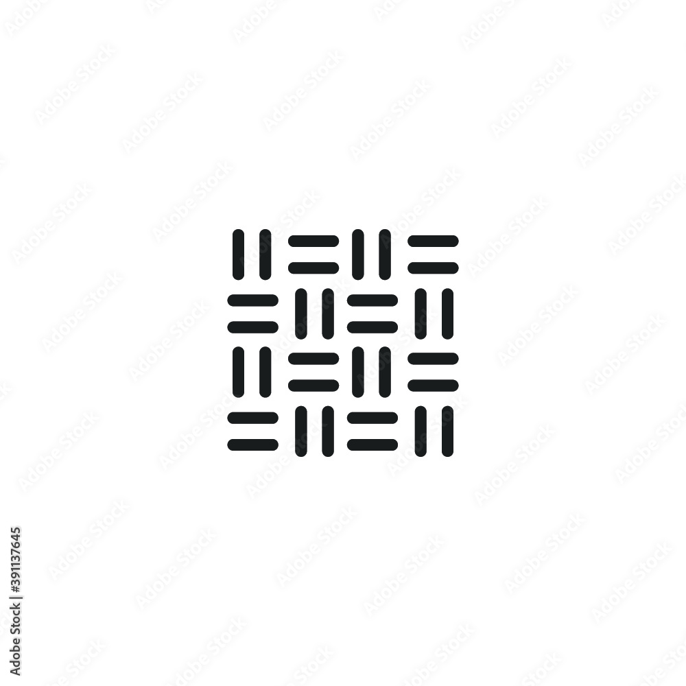 weaving icon textile symbol logo template design element Stock Vector ...
