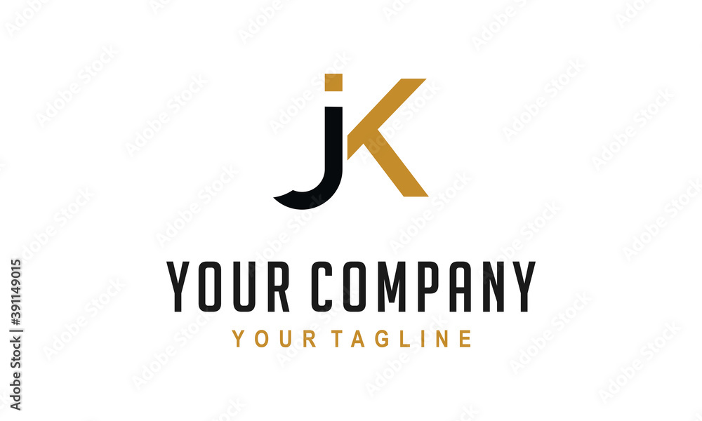jk initial logo for business Stock Vector | Adobe Stock