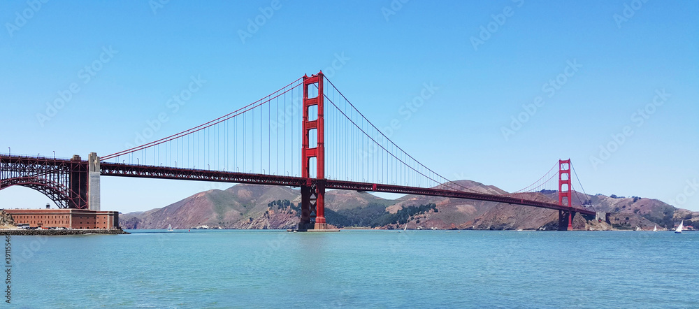 golden gate bridge zoom background Stock 写真 | Adobe Stock