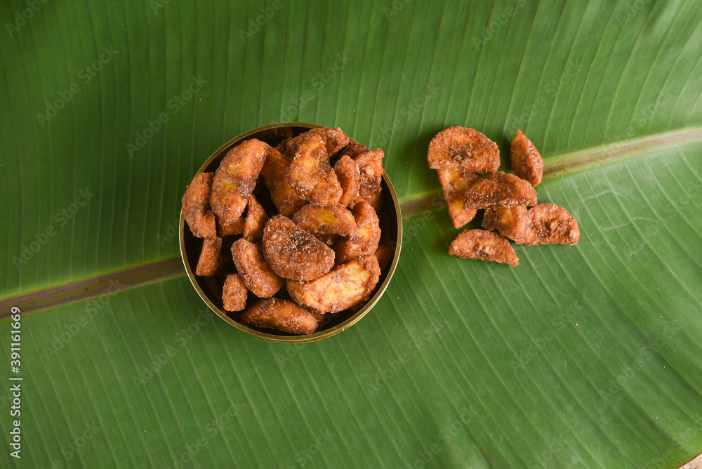 Kerala banana Jaggery chips sweet banana chips fried coconut oil ...