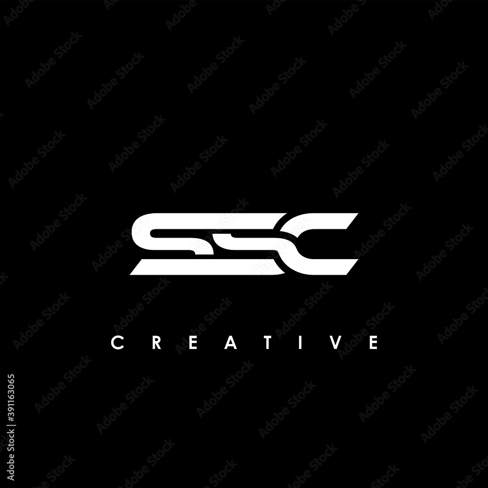 SSC Letter Initial Logo Design Template Vector Illustration Stock ...