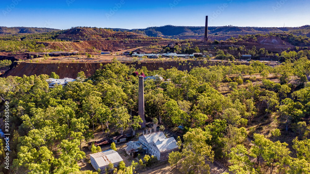 Bird's-eye view of the mine Stock Photo | Adobe Stock