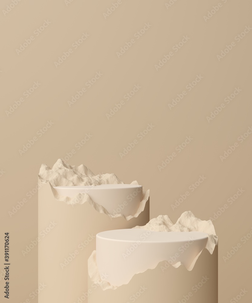 Abstract background, mock up scene with podium geometry shape for ...