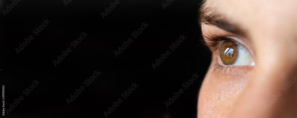 Macro eye photo. Keratoconus - eye disease, thinning of the cornea in ...