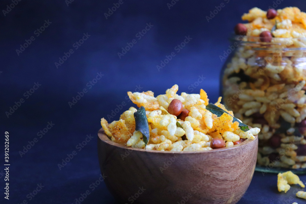 Murmura cornflakes Chivda or Chiwada. Diwali special savory snack ...