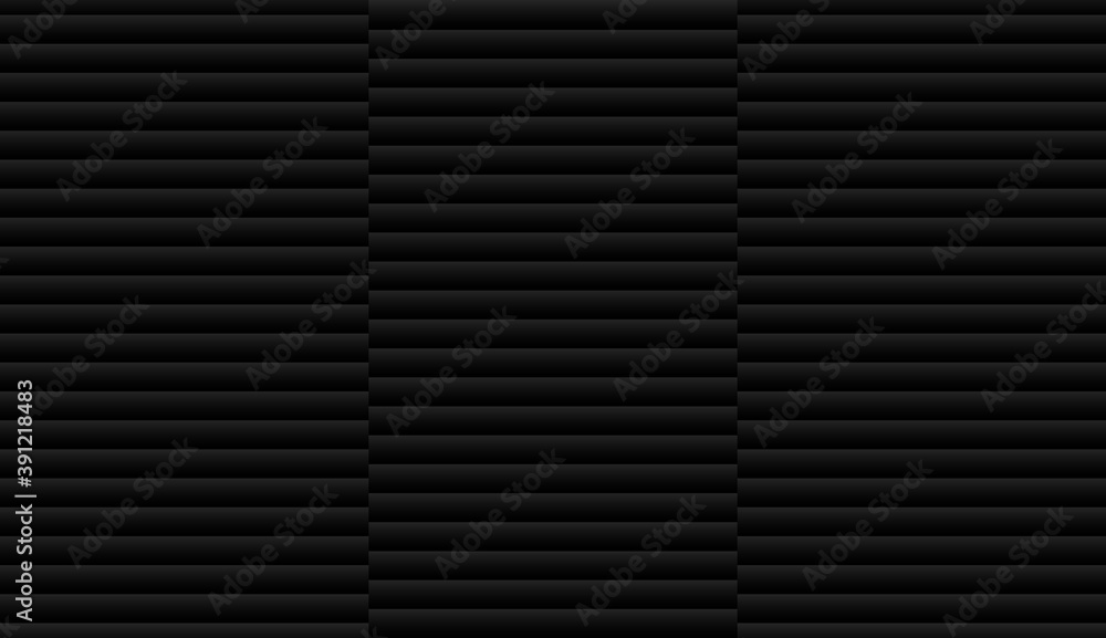 Seamless brushed aluminum of black colors texture. Abstract metal brick ...
