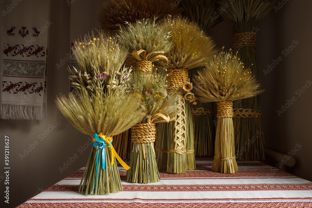 Didukh. Ukrainian Christmas decoration and traditional symbol. Made of ...