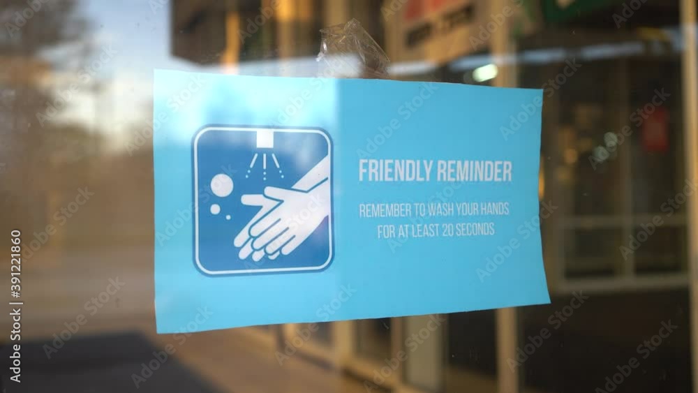 Cafe owner hangs "Friendly reminder - remember to wash your hands at ...