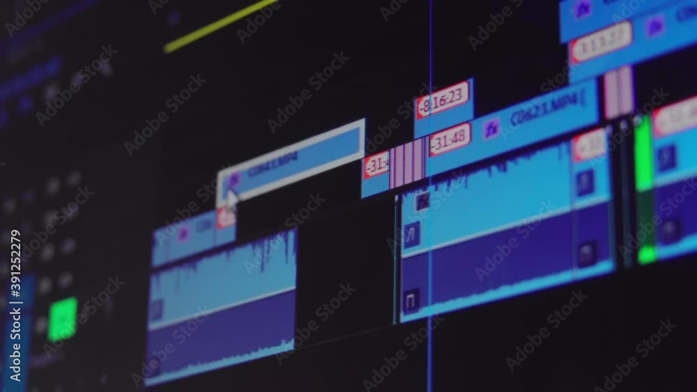 Video editing on your computer. Monitor your computer and record the ...