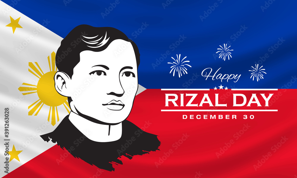 Happy Rizal Day greeting card. vector illustration for greeting card ...