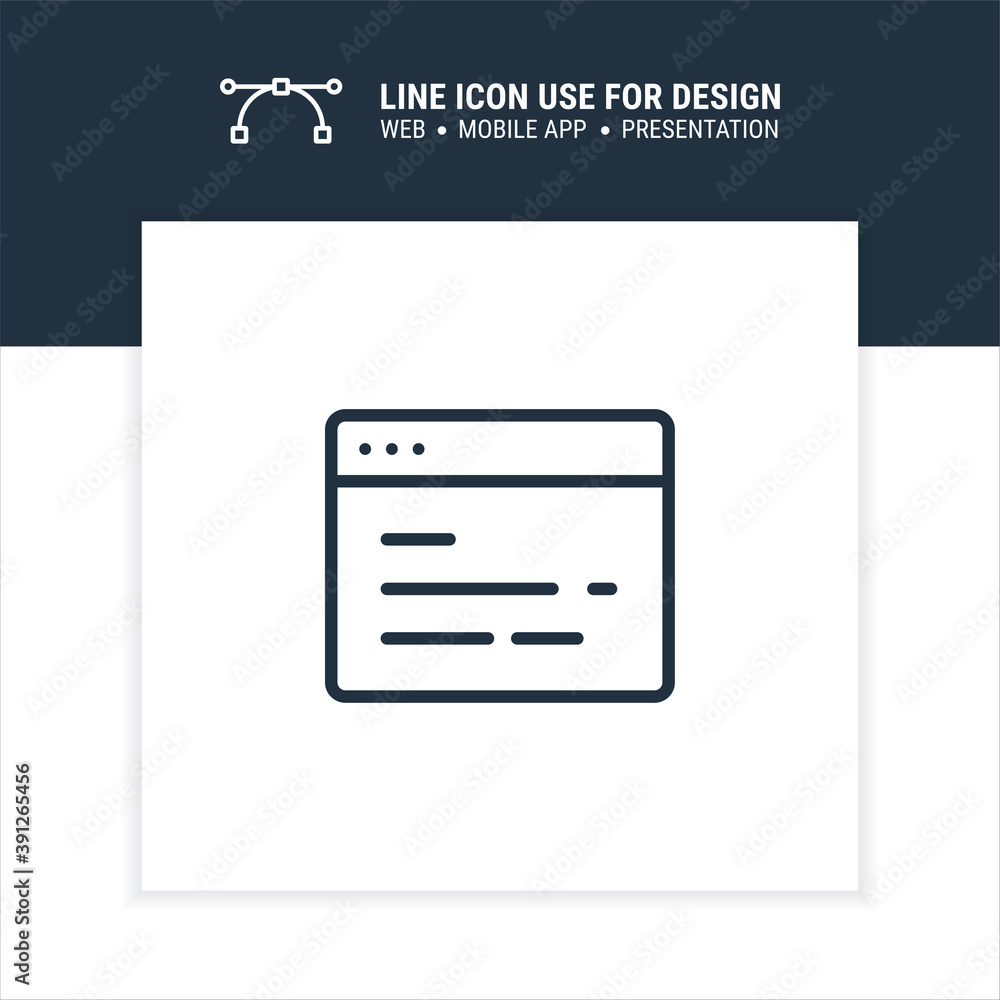 coding vector symbol outline stroke graphic design single icon ...