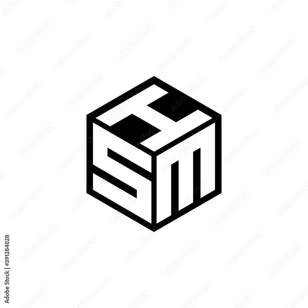 Vecteur Stock SMI letter logo design with white background in ...