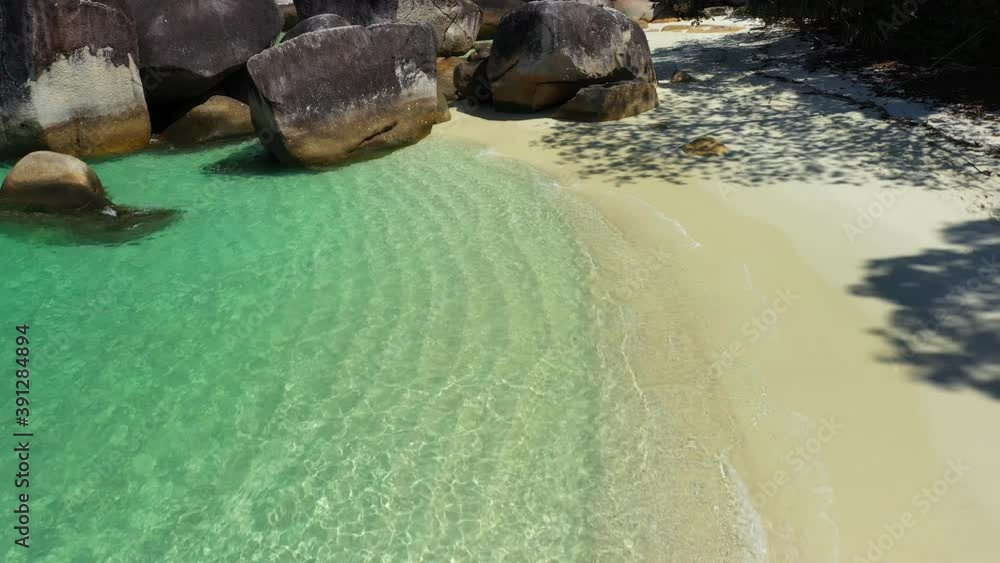 Footage B-roll of myanmar island beach ocean waves, Beautiful tropical ...