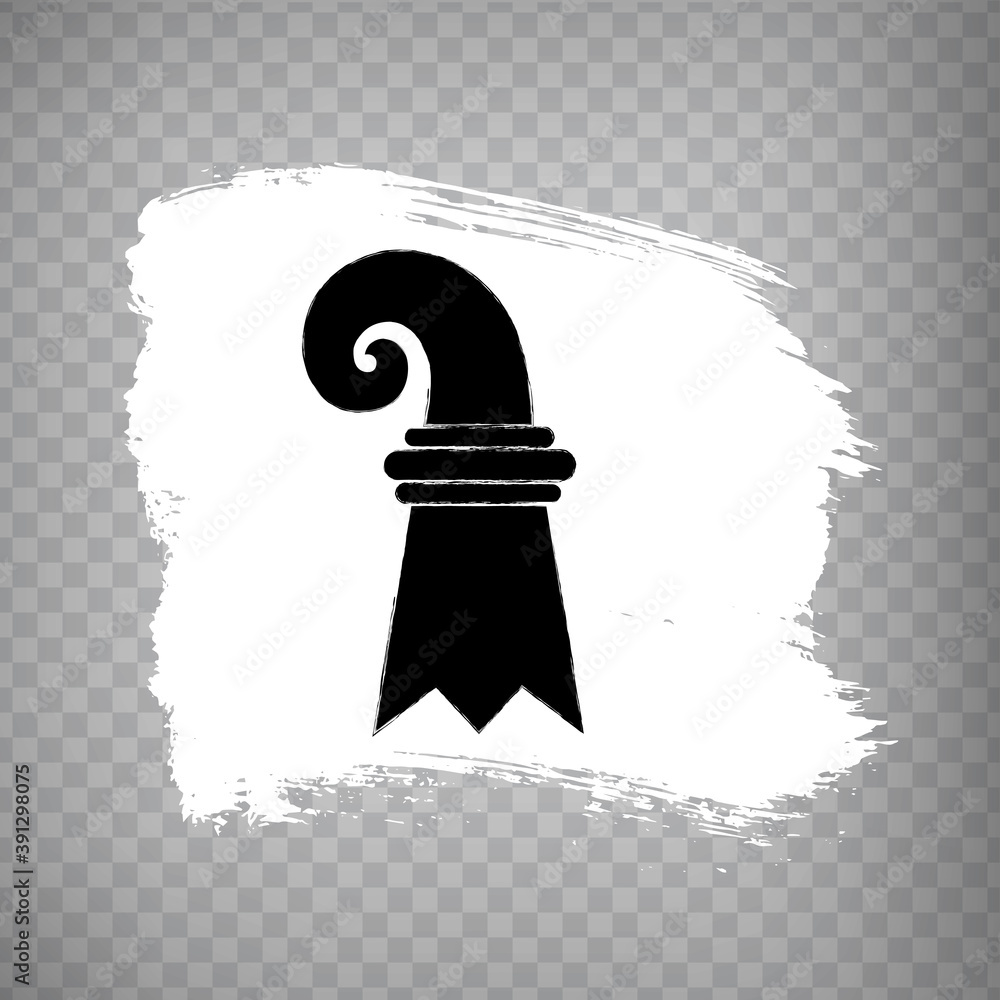 Flag Canton of Basel-Stadt brush strokes. Flag of Basel-Stadt on ...