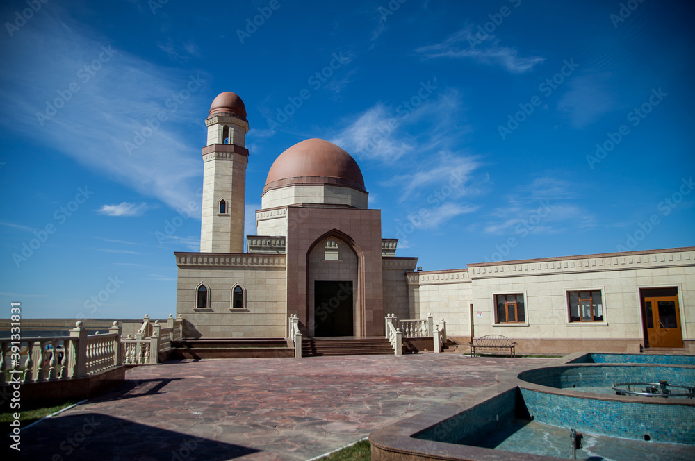 small new mosque Stock Photo | Adobe Stock
