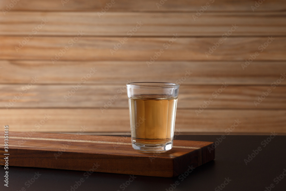 Cup of Cachaça or Pinga, a traditional Brazilian drink made from sugar ...